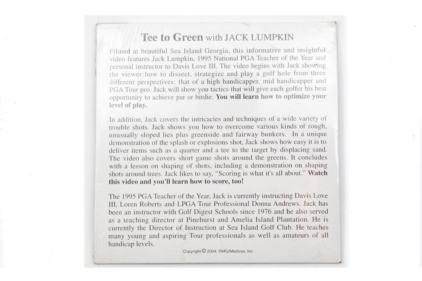 Medicus Play Like A Pro Tee to Green Private Playing Lesson w/ Jack ...