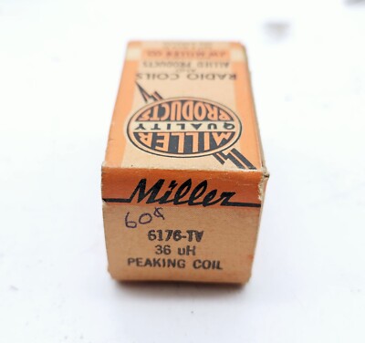 Miller Radio Coil 6176 TV 36 uH Peaking Coil New in Box | eBay