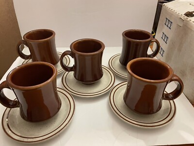 Rego coffee mugs C688-07 With Ultima Plates Perfect Match Set Of 5 | eBay