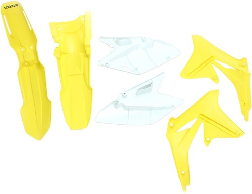 Acerbis White/Yellow Complete Plastic Body Kit (2113820357) | eBay