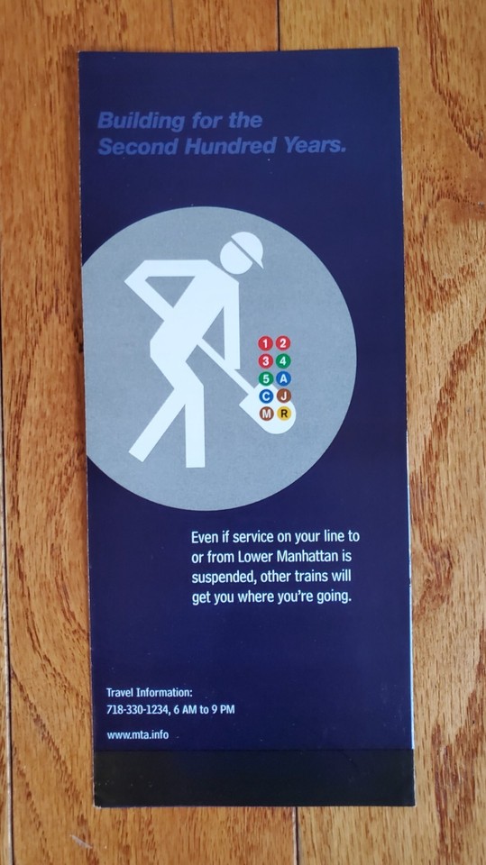 2005 NYC SUBWAY MTA NYCTA GUIDE WEEKEND TRAVEL CONSTRUCTION MANHATTAN ...