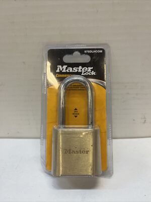Master Lock 975Dlhcom Combination Padlock,Bottom,Gold/Silver ...