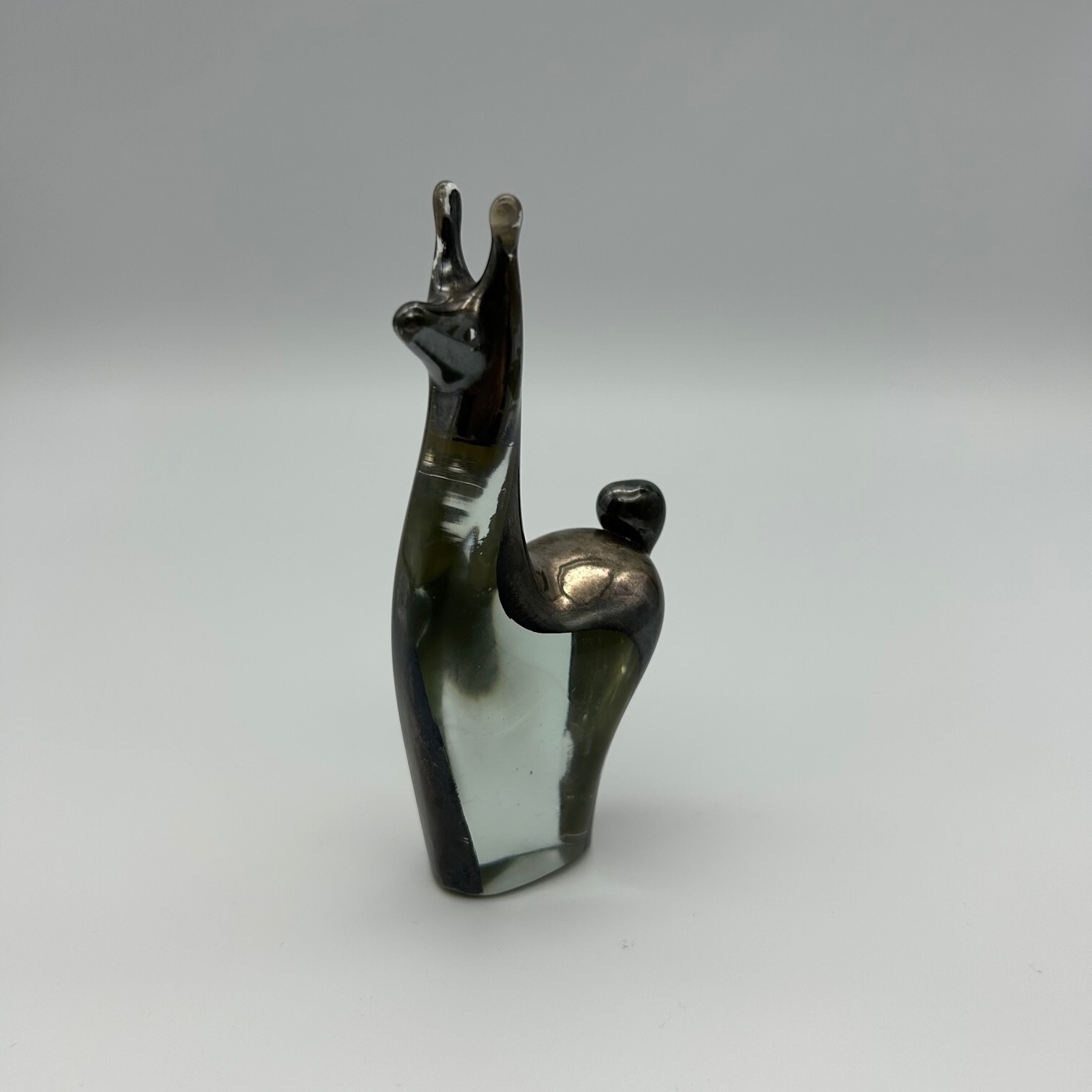 Art Glass Llama Silver Overlay Figurine Seclen Artesanos Peru | eBay