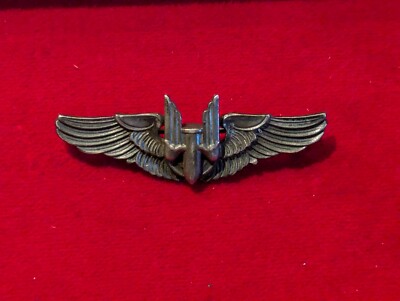 Vintage 1940s Original WW2 US Army Air Force Aerial Gunner Wings 2" Pin ...