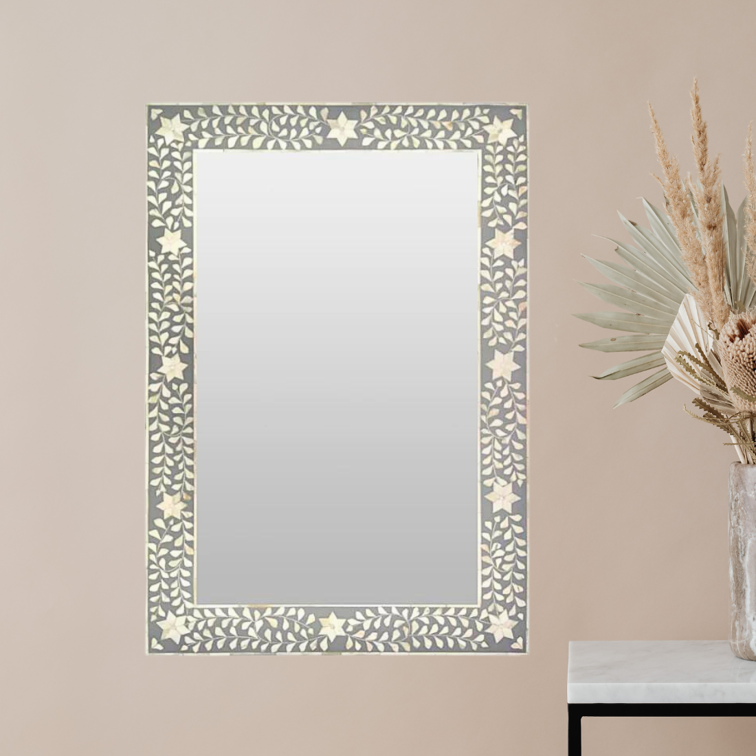Bone Inlay Mirror
