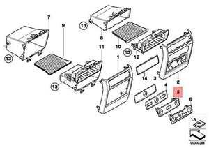 Genuine BMW Hybrid X5 X6 E70 E71 E72 Hybrid X6 X5 3.0d Switch Cover ...