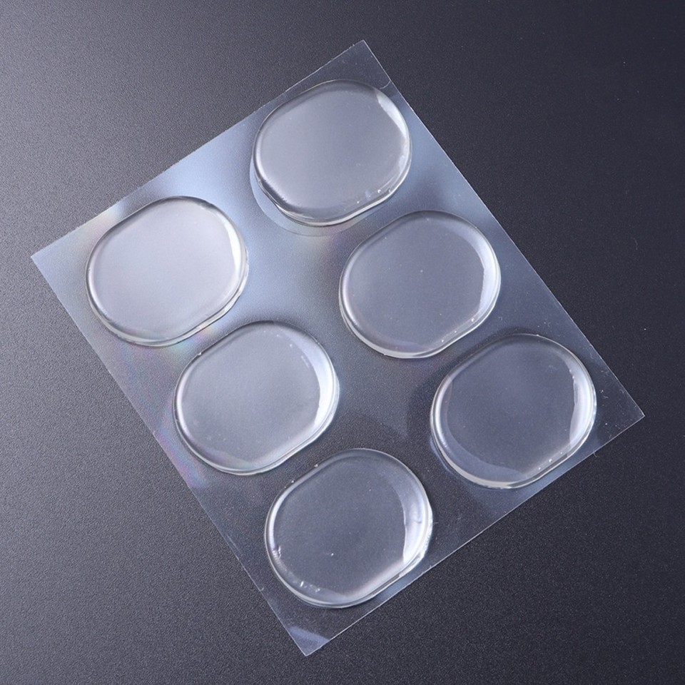 Anti-slip Anti-abrasion Silicone Gel DIY Shoes Sticker (6 Pieces ...