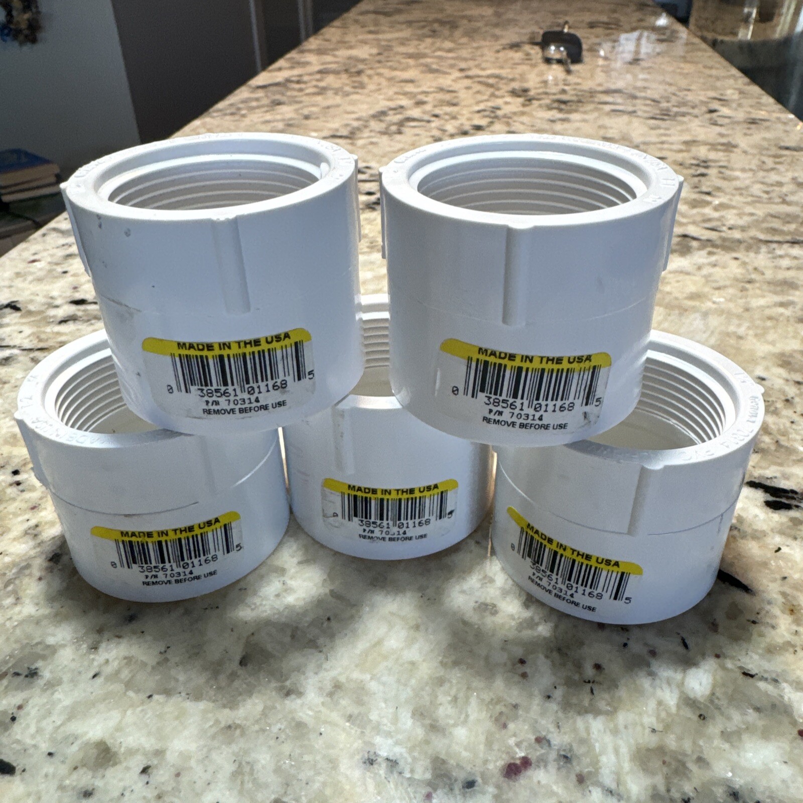 (5) Genova 1-1/4” FEMALE THREADED PVC ADAPTER To Slip, SCH - 40 NSF-dwv ...