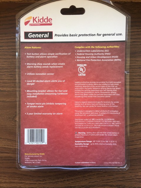 Kidde i9030 Smoke Detector Alarm for sale online | eBay