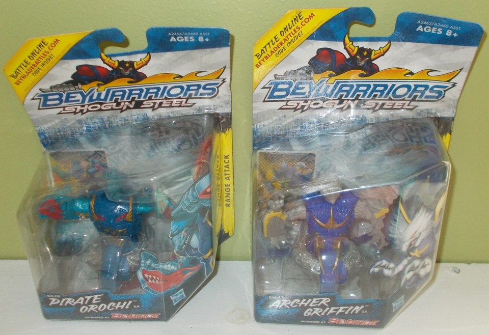 2 Beyblade Shogun Steel Beywarriors Archer Griffin & Pirate Orochi 2013 ...