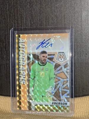Ederson 36/50 2021-22 Mosaic FIFA Road to World Cup Auto Brazil /50 And ...