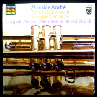 LP Maurice Andre - Concerts, Mozart, Telemann, Albinoni, Nl , Neuf ...