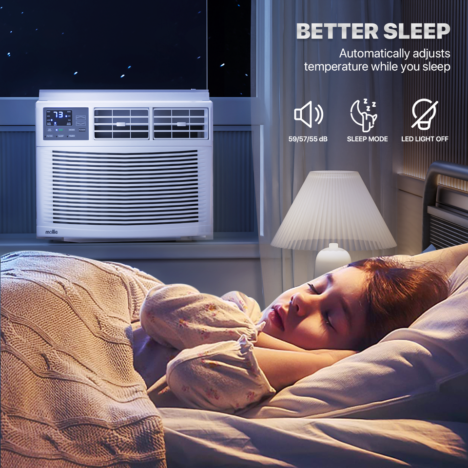 12000 BTU[WIFI APP Control]Window Air Conditioner Smart 6 Mode AC Unit ...