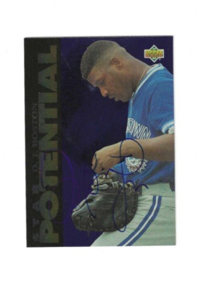 Signed DJ BOSTON HAGERSTOWN SUNS 1994 Upper Deck Minor Leagues Card ...