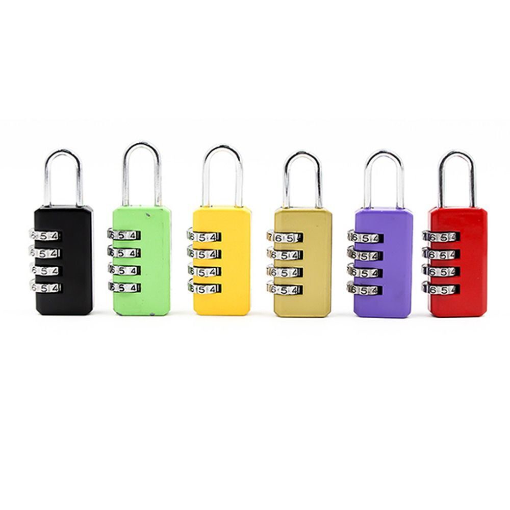 Anti-theft 4 Digit Password Lock Zinc alloy Backpack Zipper Lock Travel ...