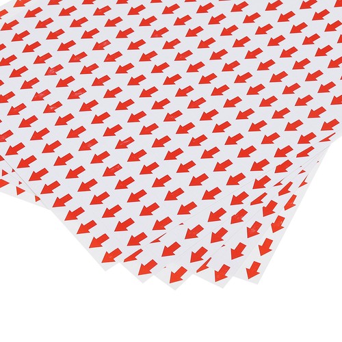 55 Sheet Small Arrow Stickers 0.5x0.33" Product Inspection Defects, Red ...