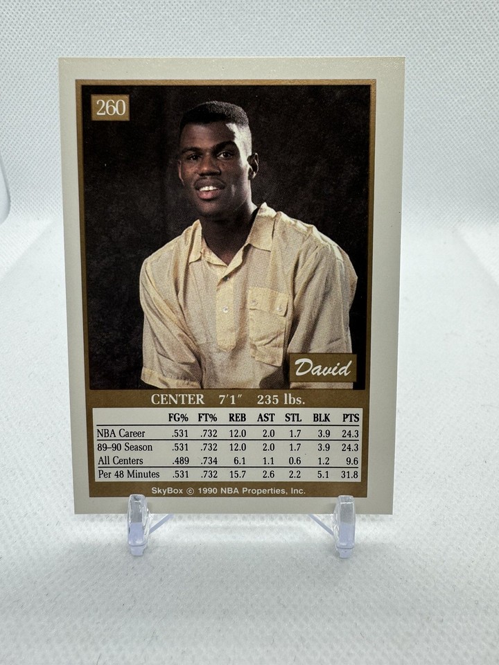 1990 SkyBox David Robinson #260 Basketball Card ROOKIE SA SPURS HOF | eBay