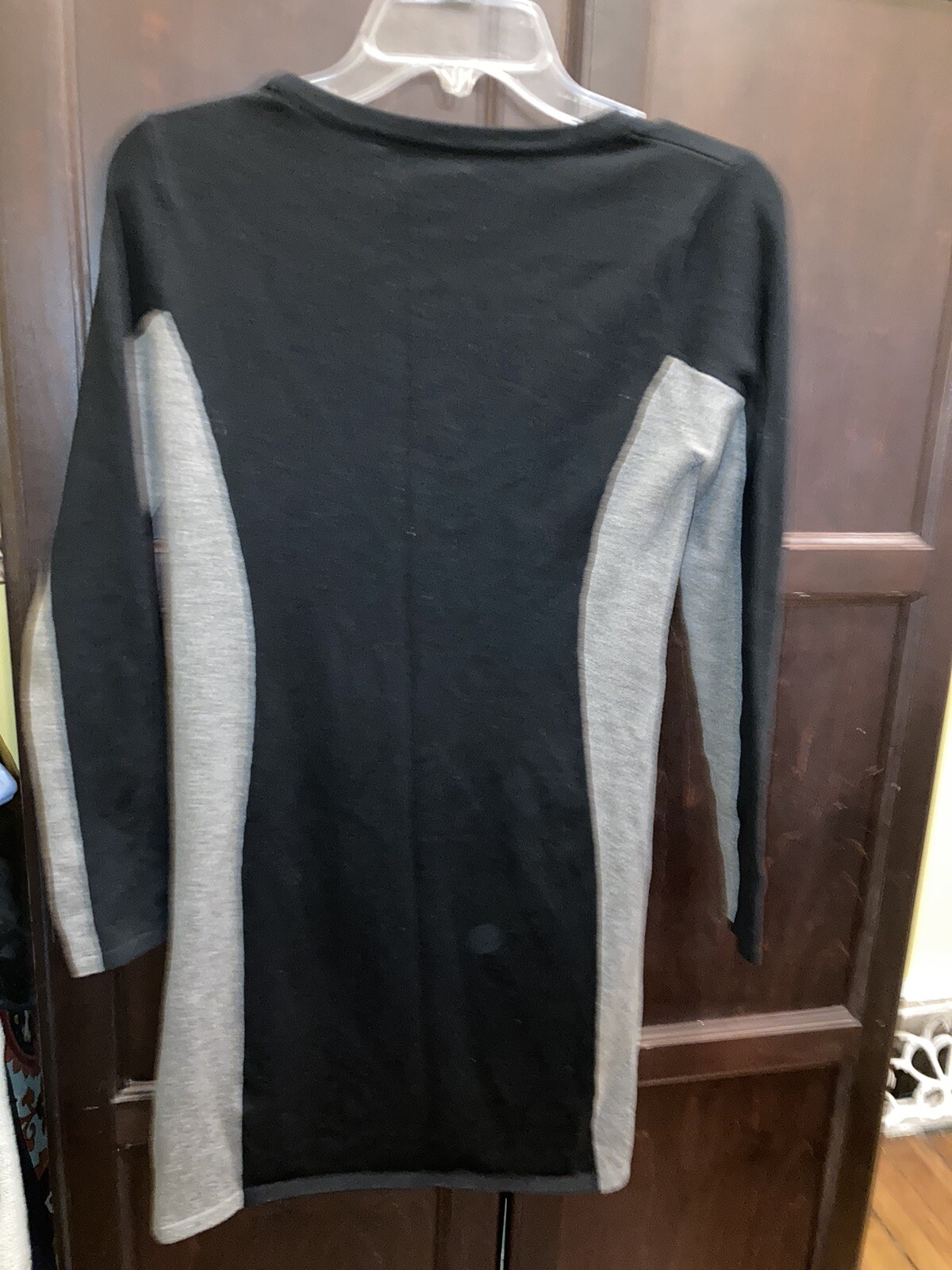 525 America Womens Two Tone Dress Size S Black gray Sweater Sheath Mini ...