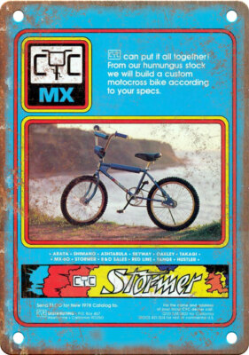 Stormer Vintage BMX Magazine Ad 12" x 9" Reproduction Metal Sign B550 ...