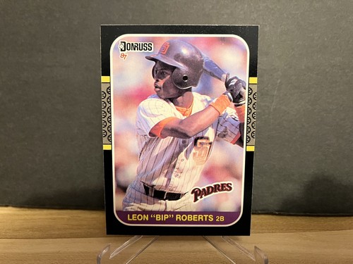 1987 MLB Donruss Leon Bip Roberts #114 Base Rookie Card - Pulled From ...