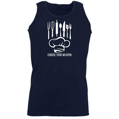 Choose Your Weapon Chef Cooking V2 - Funny Muscle Singlet Vest Unisex ...