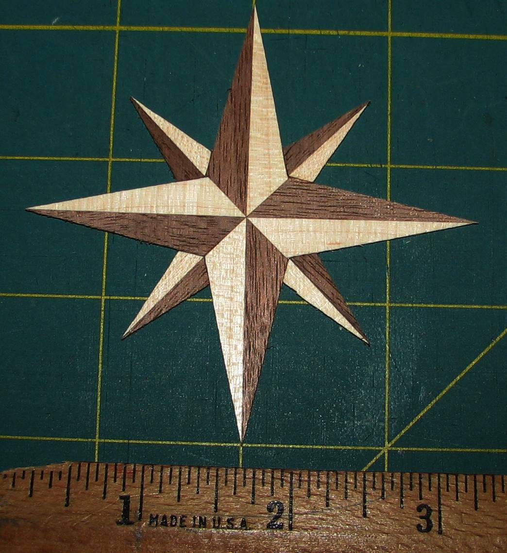 Wood Compass Inlay Wood Floor Medallion "moana" Compass Rose Inlay