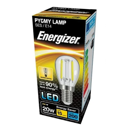 Energizer 2w (=20w) LED Clear Pygmy Bulb - Warm White 3000k (Small ...