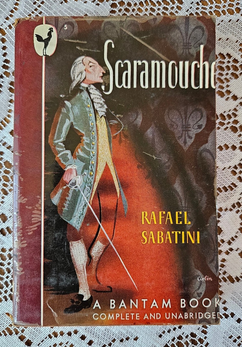 SCARAMOUCHE BY RAFAEL SABATINI 1945 FIRST PRINTING BANTAM BOOKS EDITION ...