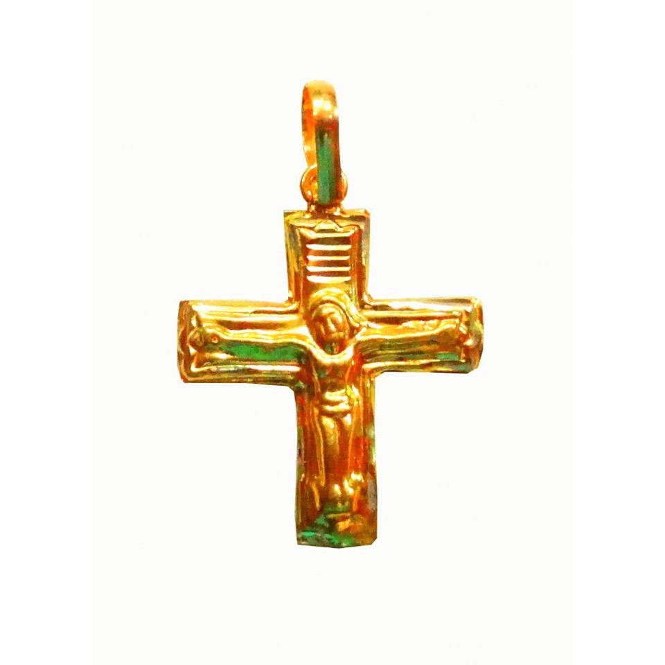 22K/18K Real Certified Yellow Gold Cross Sign Womens Pendant | eBay