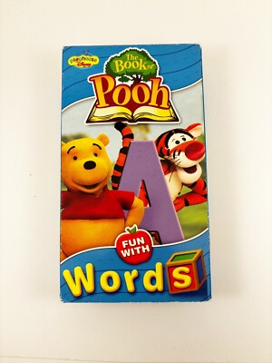 The Book of Pooh Fun With Words VHS Children Educational Disney Used ...