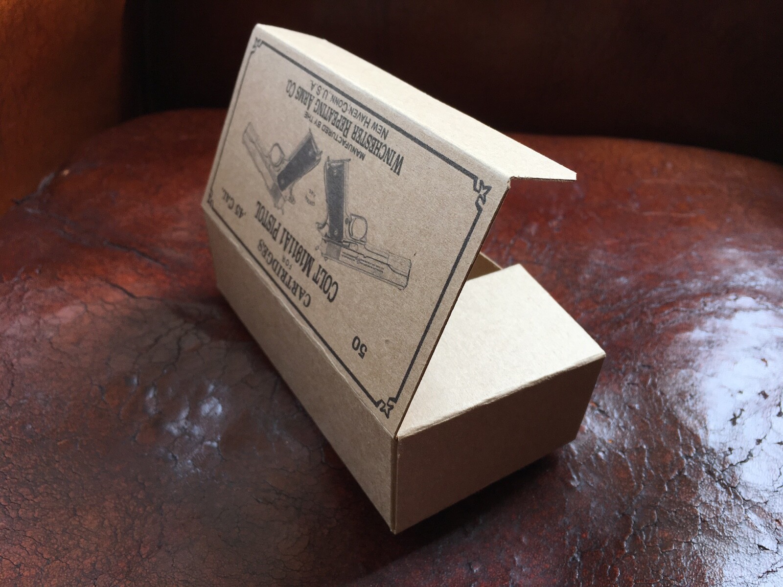 Cartridges box for COLT 1911 A1 PISTOL .45 Caliber Ammo box replica ...