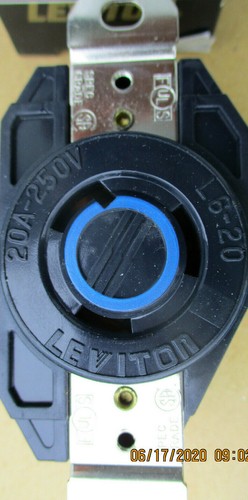 Leviton L6-20 R 20A 250V NIB female receptacle new | eBay