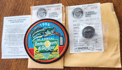 EASTERN SPORTS & OUTDOOR HBG. SUMMERFEST SHOW 1ST ANNUAL 4" 1996 PATCH ...