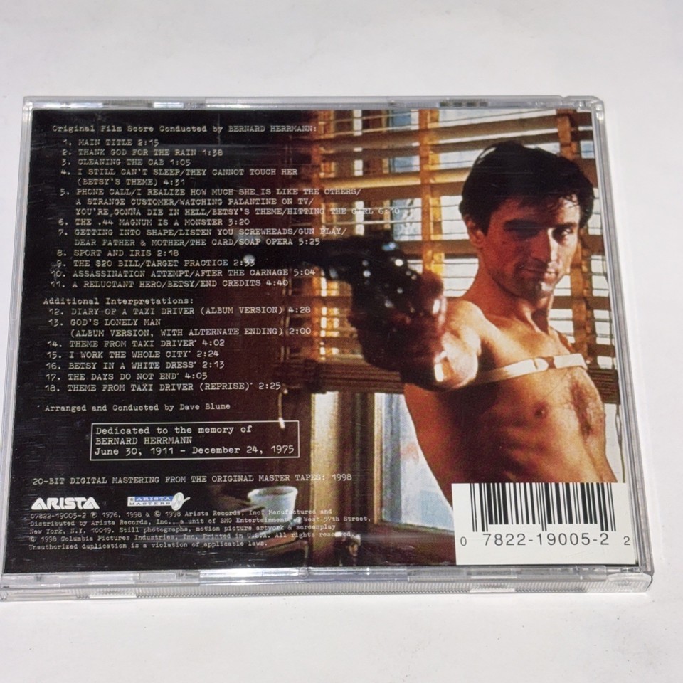 Taxi Driver by Bernard Herrmann Composer CD, May-1998, Arista W ...