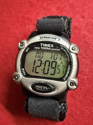Timex T48061, Men's "Expedition" Chronograph Indiglo Watch, Alarm, 100 ...