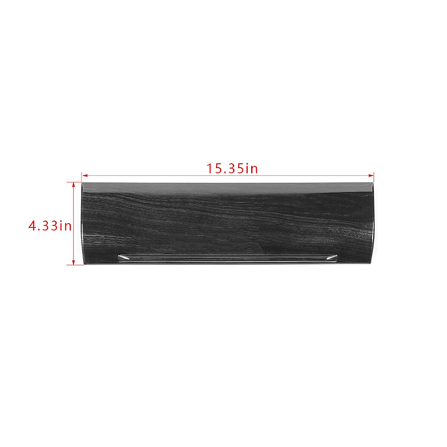 Black Wood Grain Dashboard Co-pilot Panel Decor Trim Cover For Ford F ...