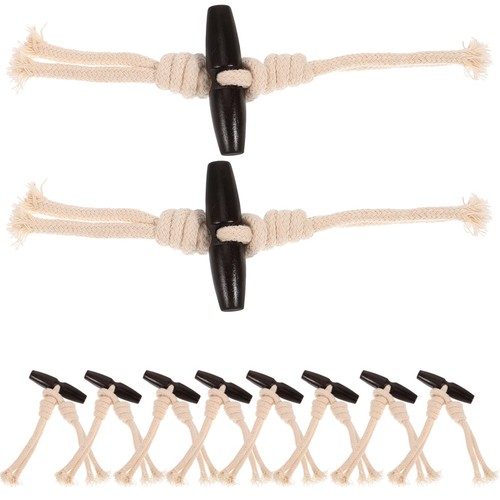 10 Pairs Toggle Closure for Coat Large Buttons Clothes Decors Hidden ...