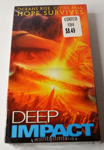 1997 DEEP IMPACT VHS TAPE STARRING MORGAN FREEMAN & ROBERT DUVALL NEW ...