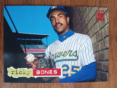 RICKY BONES MILWAUKEE BREWERS 1994 TOPPS STADIUM CLUB BASEBALL CARD ...