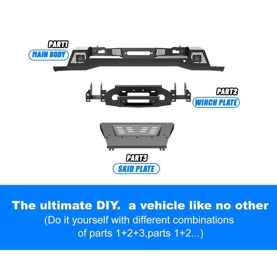 For 2022-2026 Chevrolet Silverado 1500 front bumper lower valance skid ...