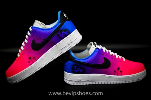 Custom Air Force 1 "L.A." BEST QUALITY custom shoes af1 ANY size | eBay UK