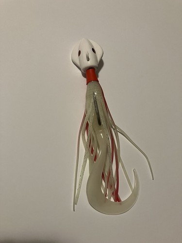 Lingcod Lure,Alaska, Gitzem Head,6 oz Glow Skirt and Grub Jig Lure 10/0 ...