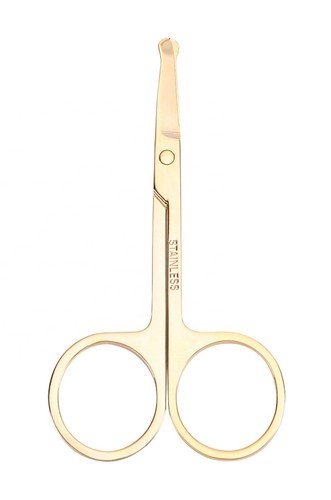 100 x EWANTO safety fur scissors for dogs and cats round tip gold HH-19 ...