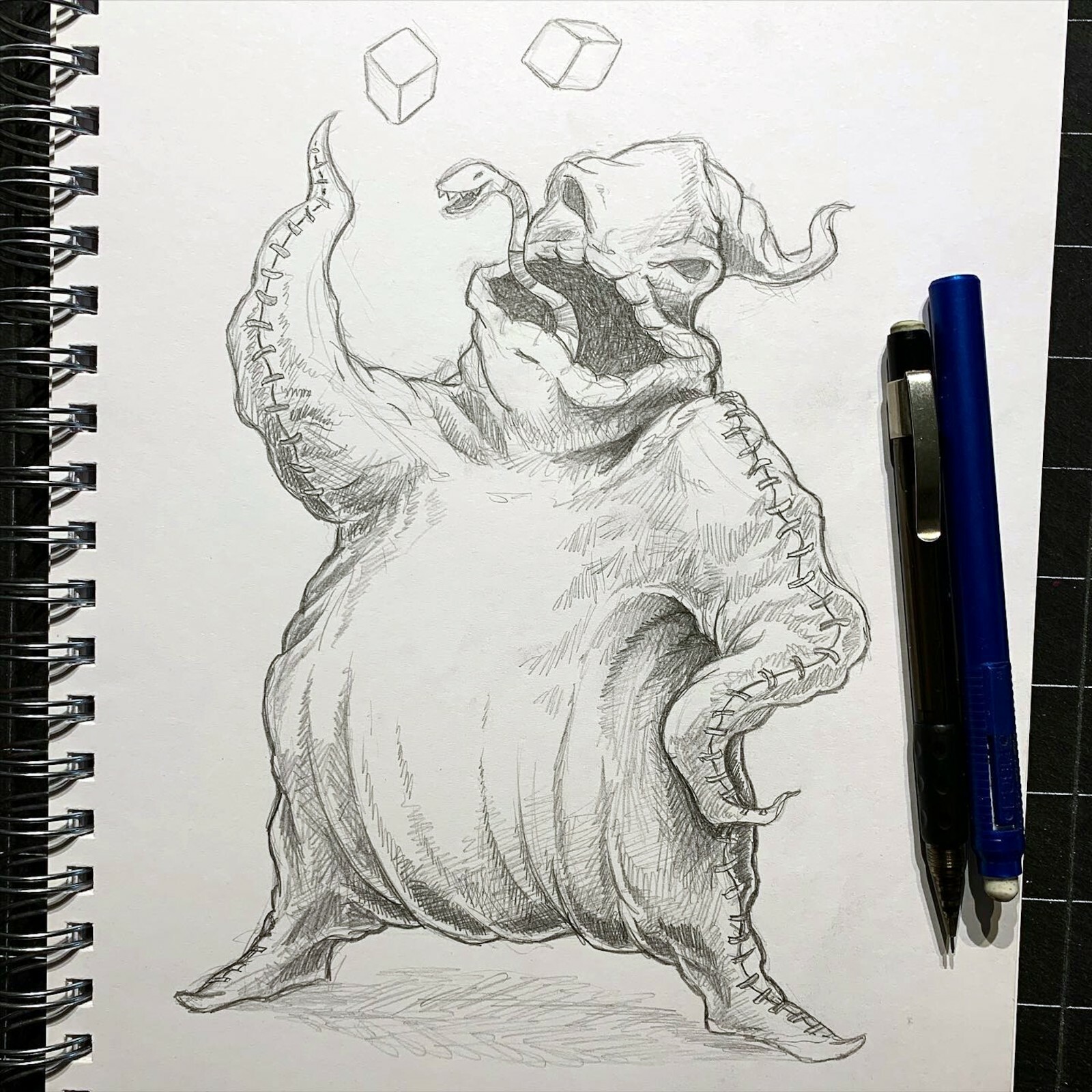 Oogie Boogie Nightmare Before Christmas Drawing