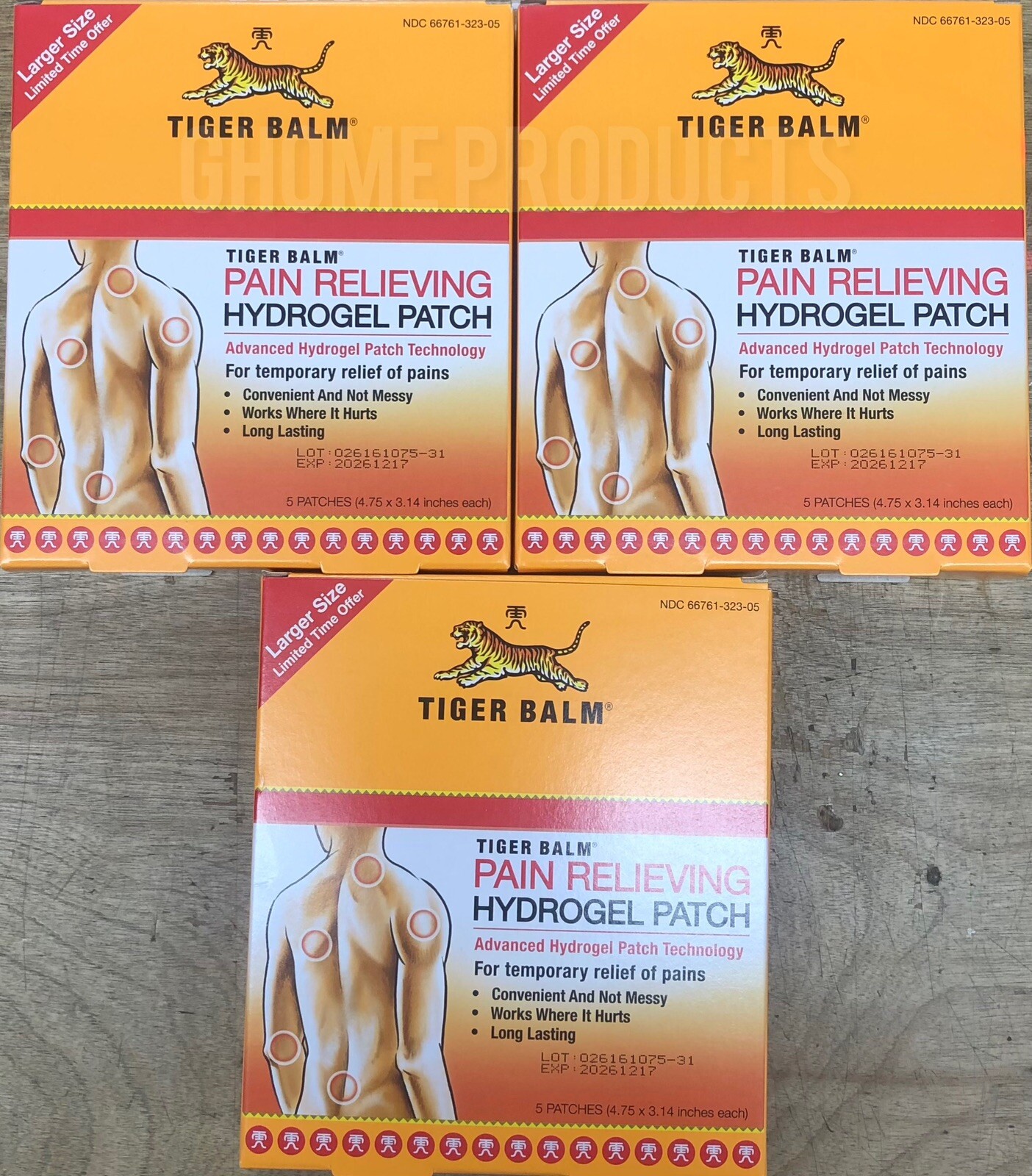Tiger Balm Patches 3pack X 5 Patches Free shipping 39278322002| eBay