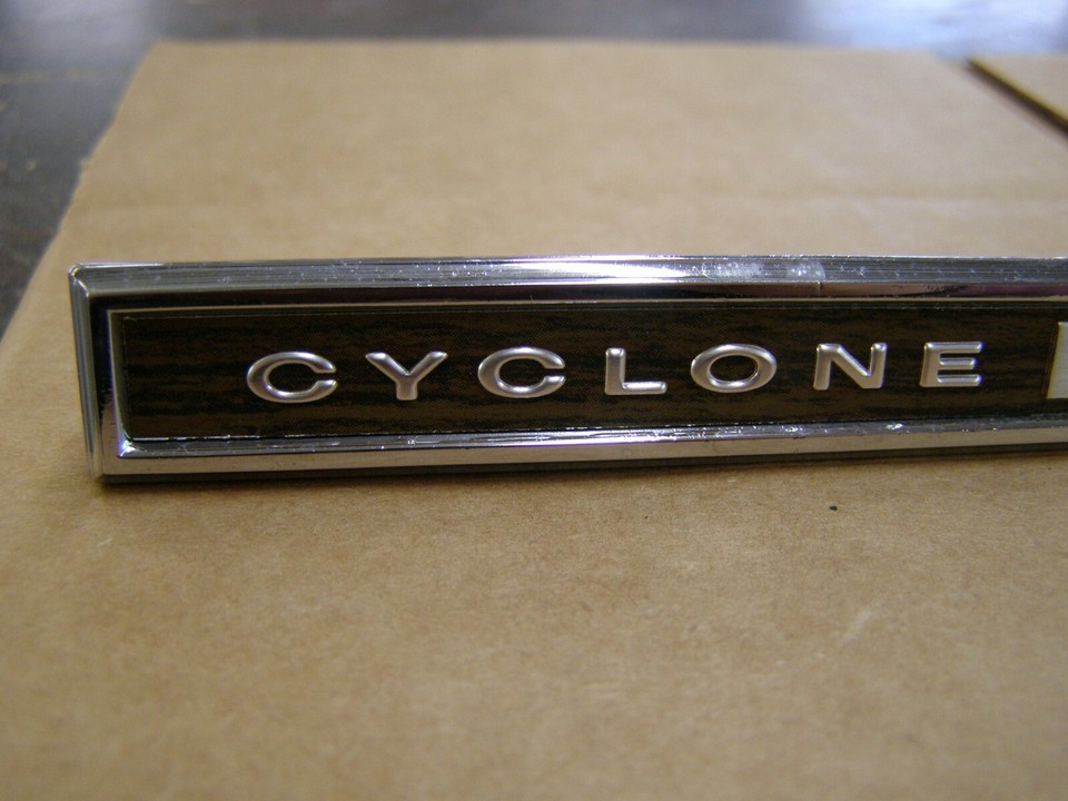 NOS OEM Ford 1970 1971 Mercury Cyclone GT Dash Emblem Ornament Trim ...