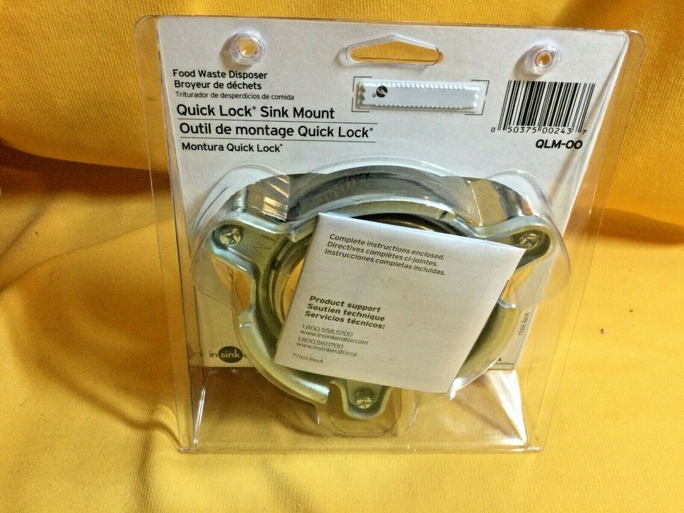 NEW QLM-00 GENUINE InSinkErator Food Waste Disposer Quick Lock Sink ...