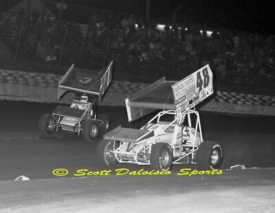 1988 Dave Blaney Jimmy Sills 8 x 10 World of Outlaws Ascot Sprint Car ...