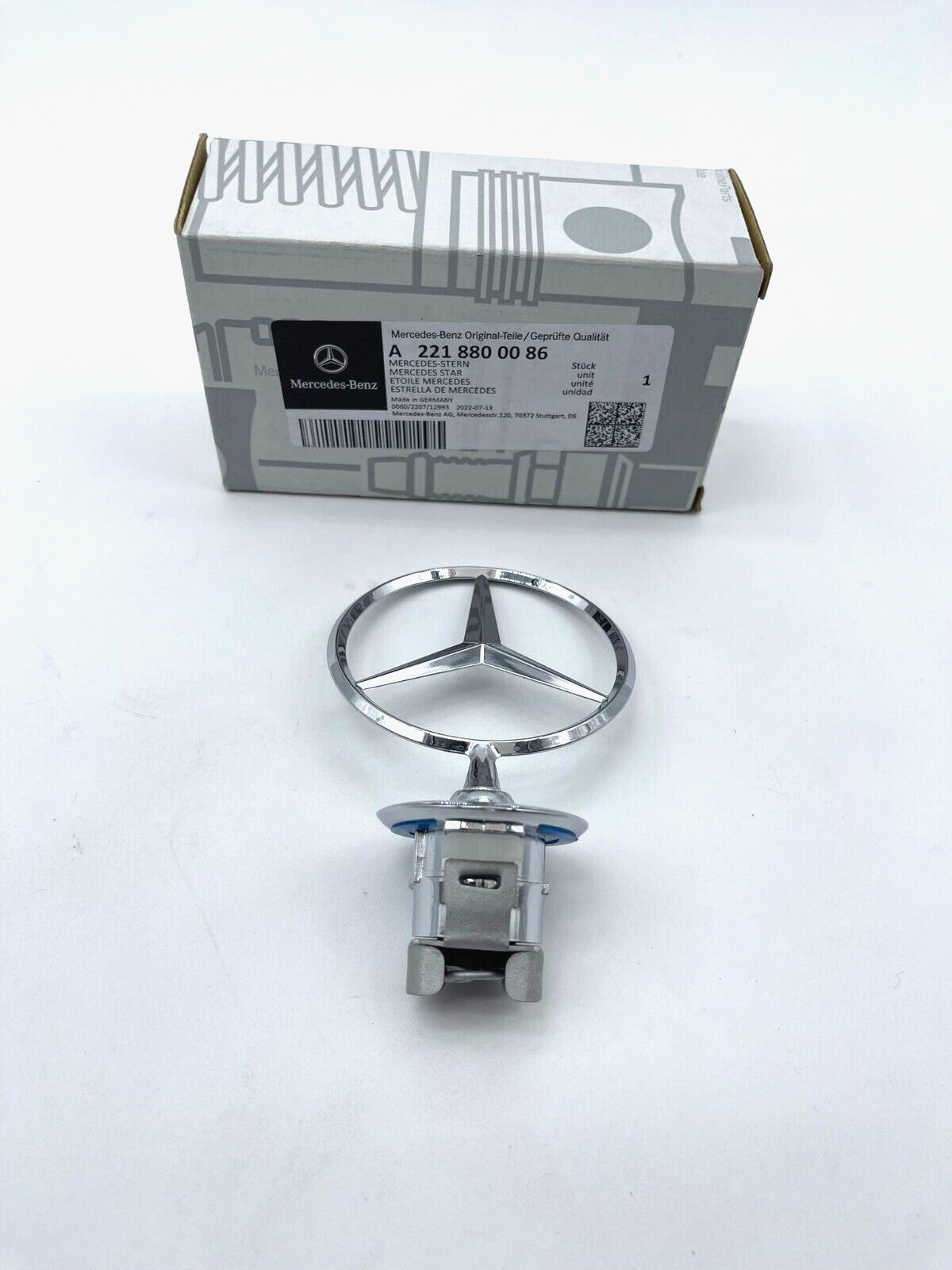 Genuine Mercedes-Benz Hood Emblem MERCEDES Star 2218800086 OEM for sale ...