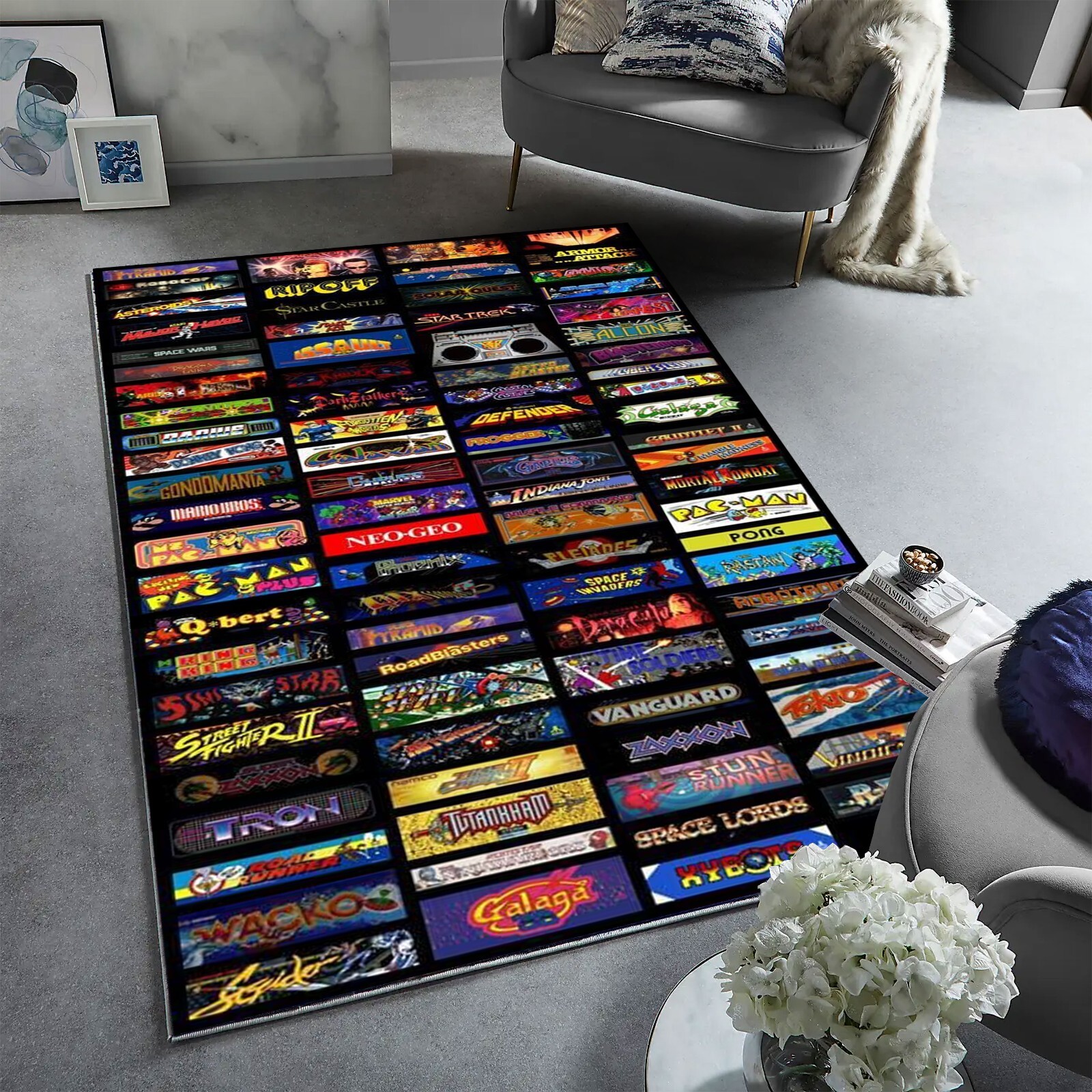 Arcade rug ,Game rug, 80s arcade,Kids room rug | eBay